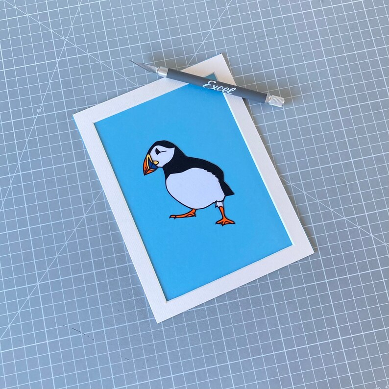 Puffin Handmade Papercut - Colour & Space