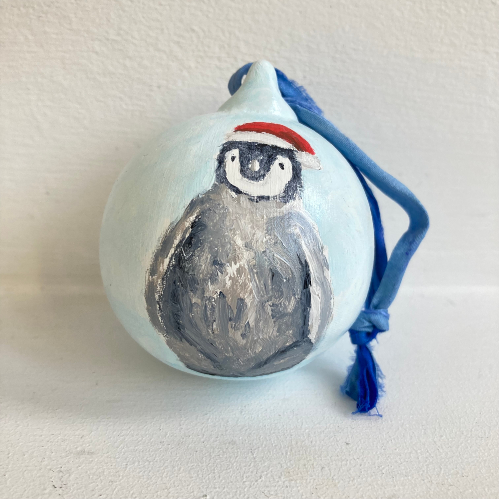 Emperor Penguin Ceramic Bauble - Colour & Space