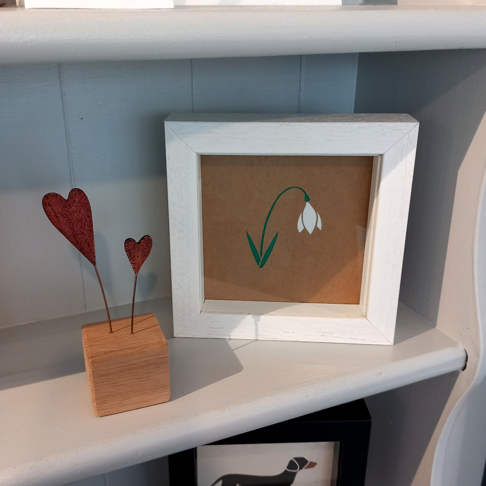 Snowdrop Handmade Papercut - Colour & Space