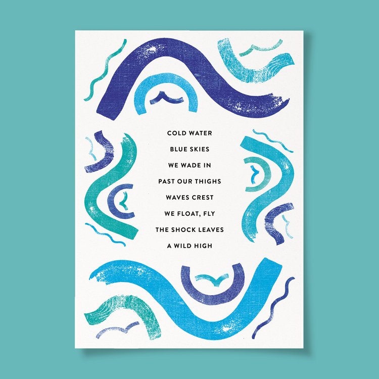 Wild High Poem Art Print - Colour & Space