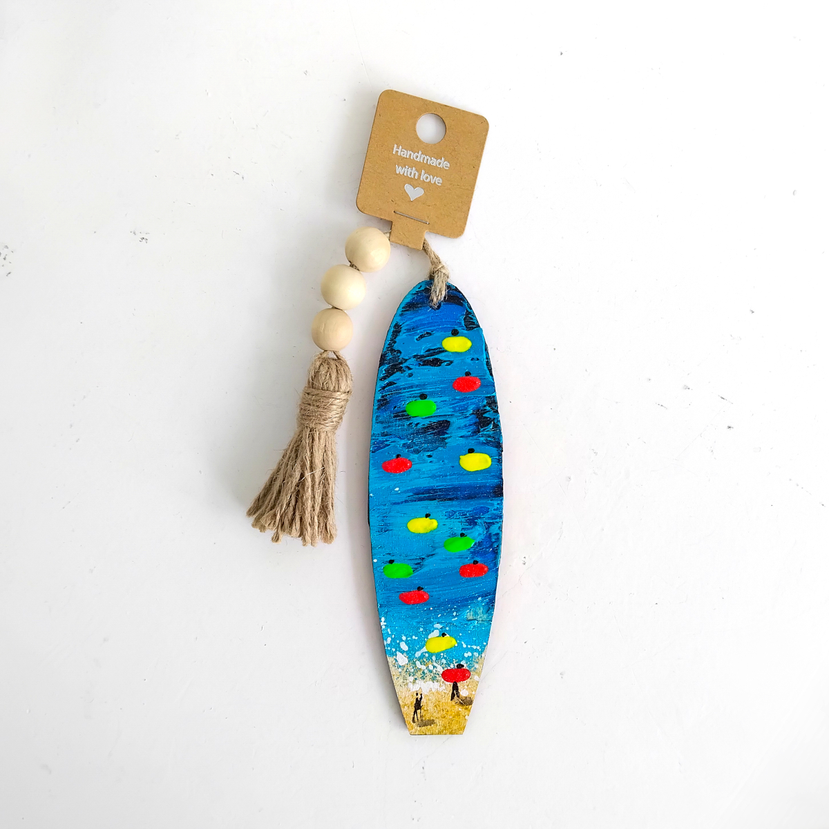 Hand Painted Surfboard Bookmark - Colour & Space